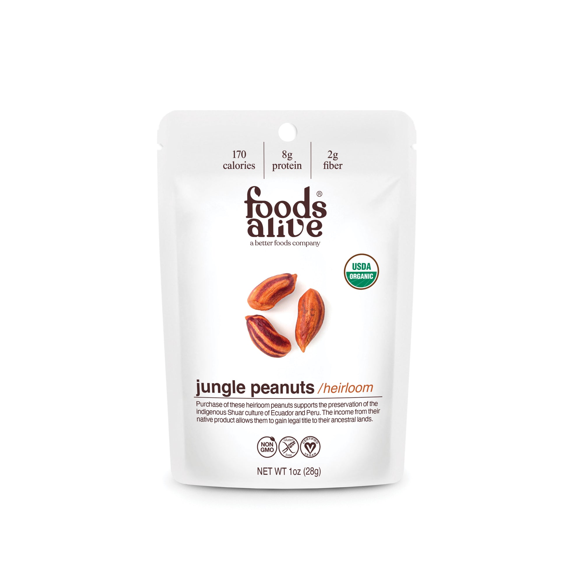 Organic Wild Jungle Peanuts - Aflatoxin-Free Peanuts – Foods Alive Inc.