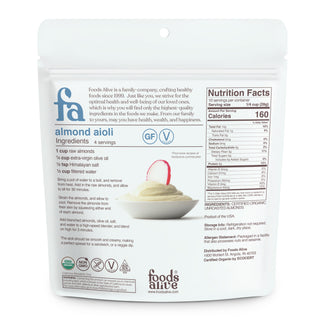 Organic Almonds - Raw - Protein, Fiber, Fatty Acids – Foods Alive Inc.