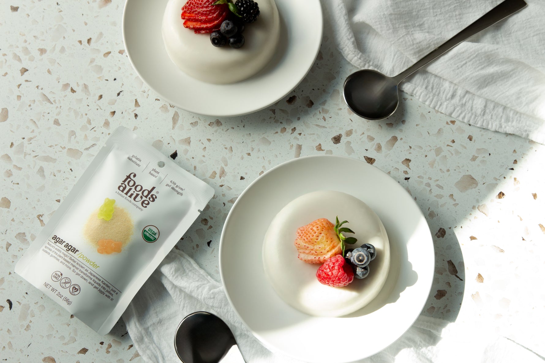 Organic Agar Agar Powder - Plant Based, Vegan Gelatin – Foods Alive Inc.