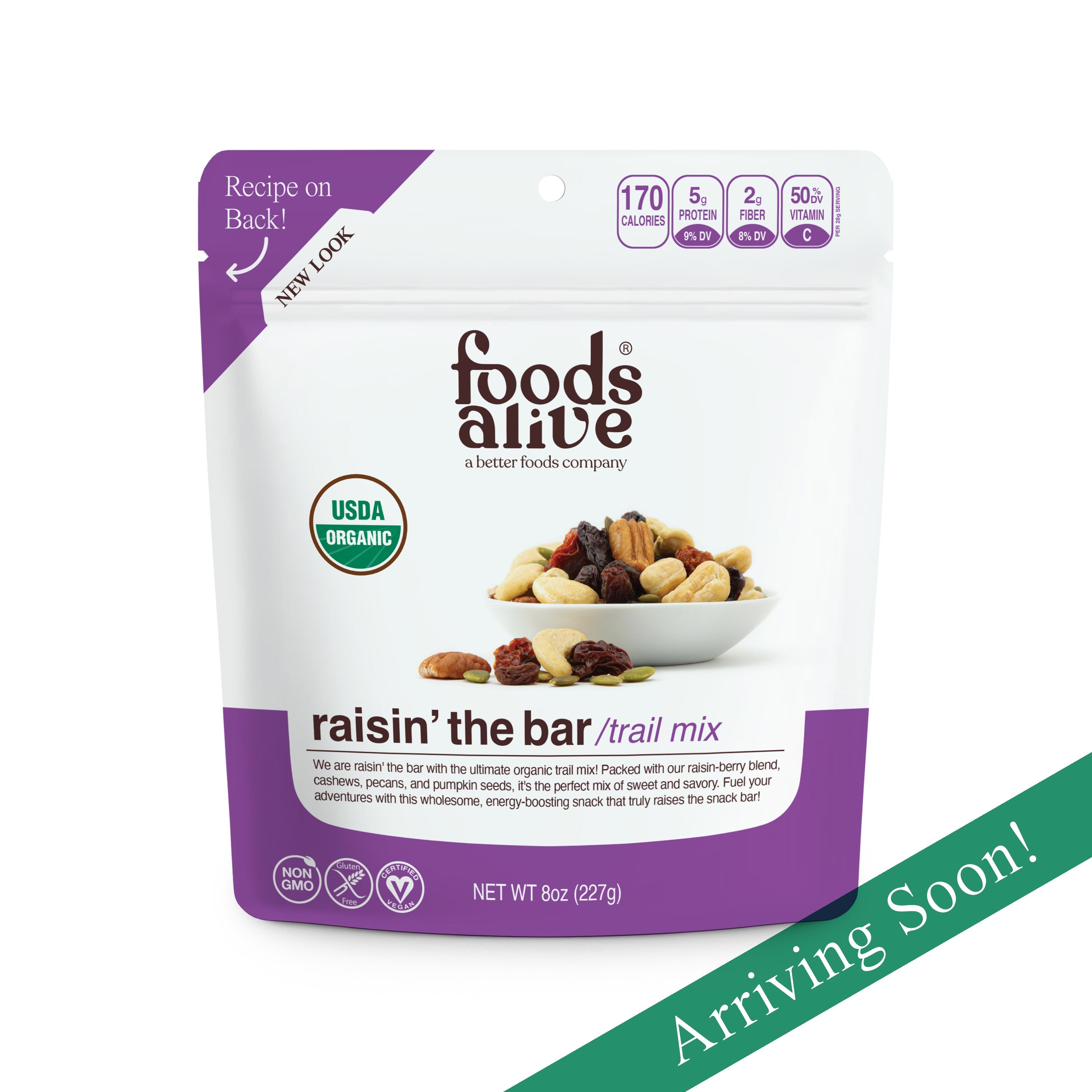 Organic Raisin' the Bar Trail Mix - Cashews, Berries – Foods Alive Inc.